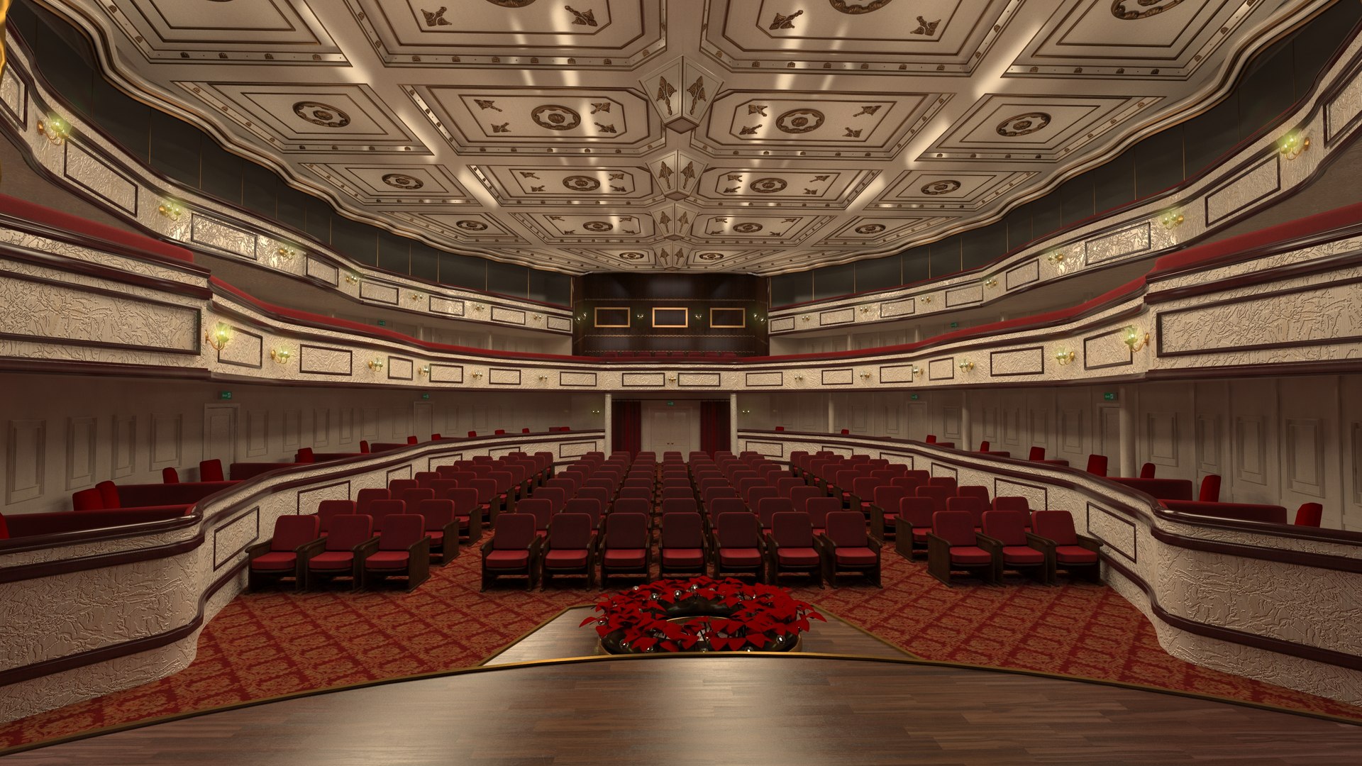 3D Theatre Building - TurboSquid 2009919