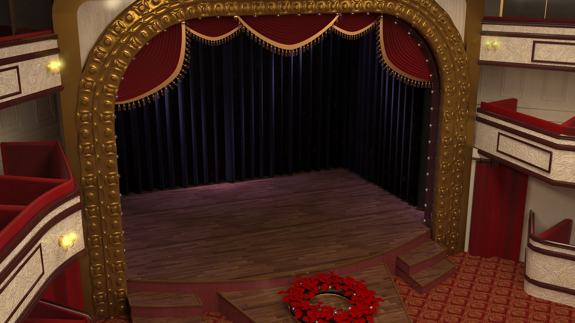 3D Theatre Building - TurboSquid 2009919