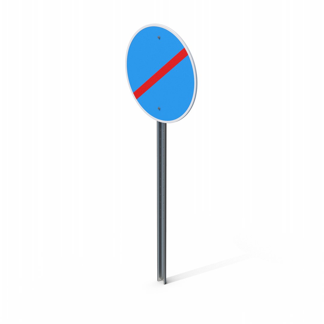 Forbidden Road Sign 3D Model - TurboSquid 2104577