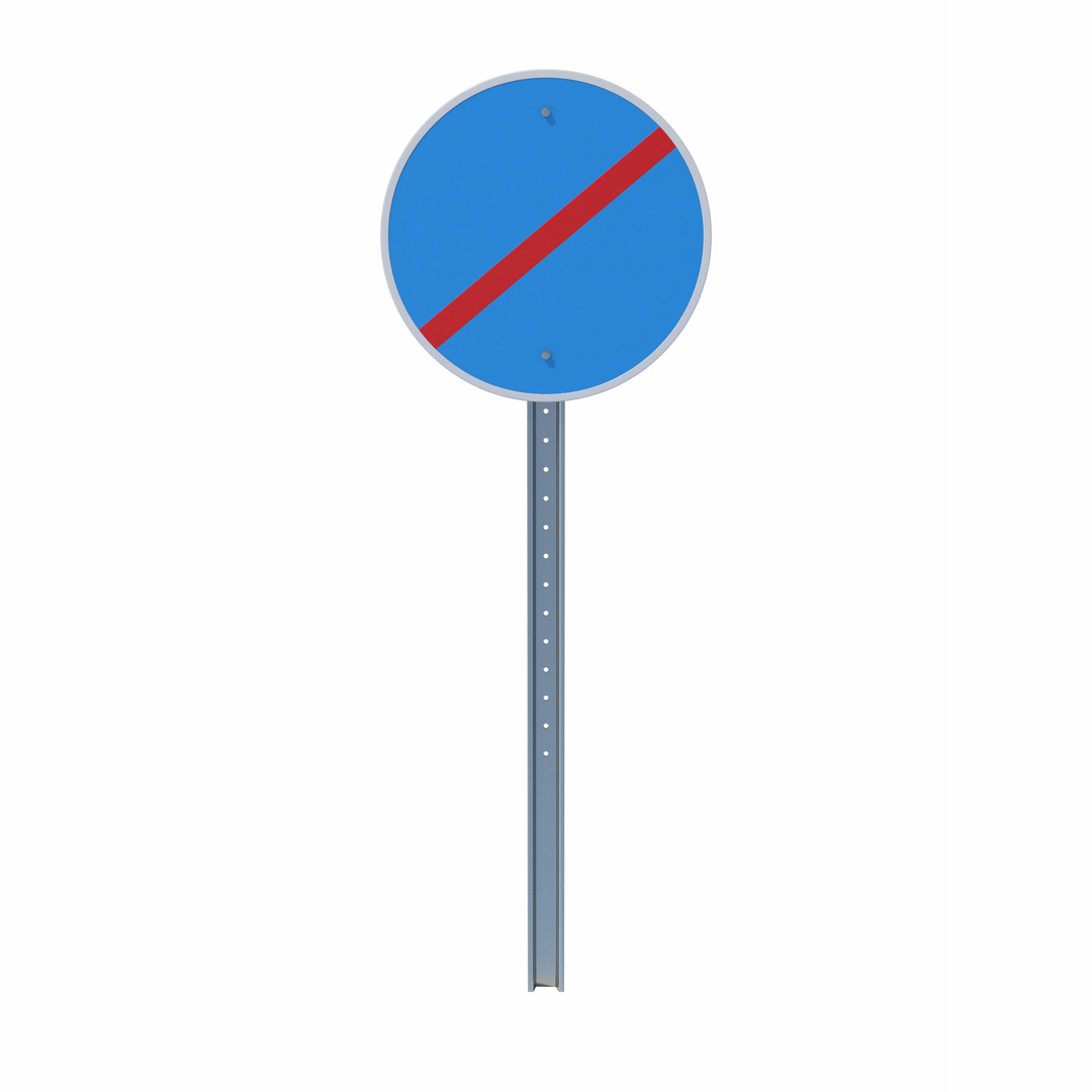 Forbidden Road Sign 3D Model - TurboSquid 2104577