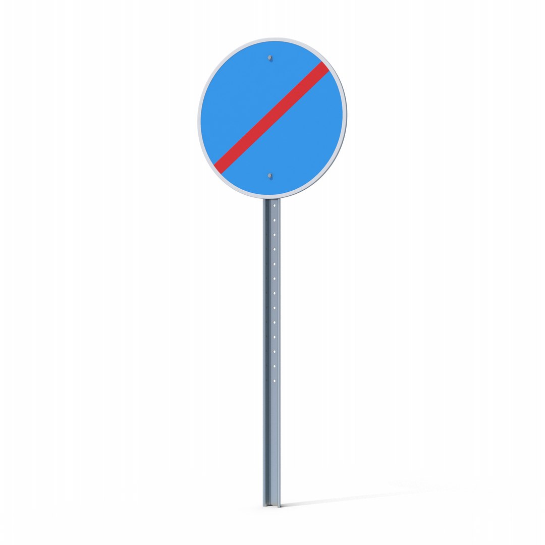 Forbidden Road Sign 3D Model - TurboSquid 2104577