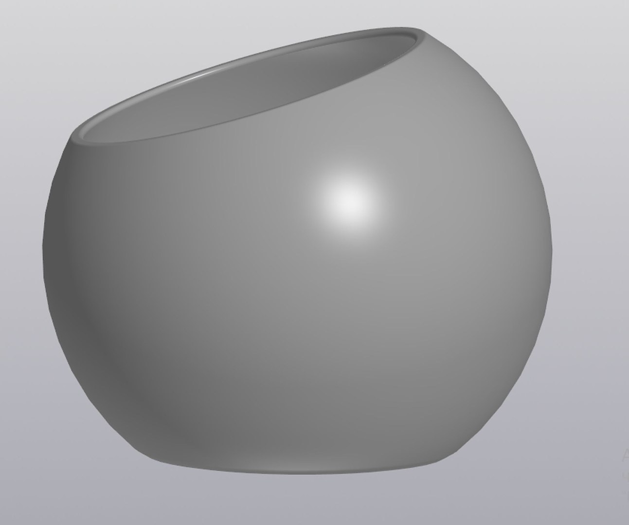 3D model Flowerpot Truncated sphere - TurboSquid 1813367