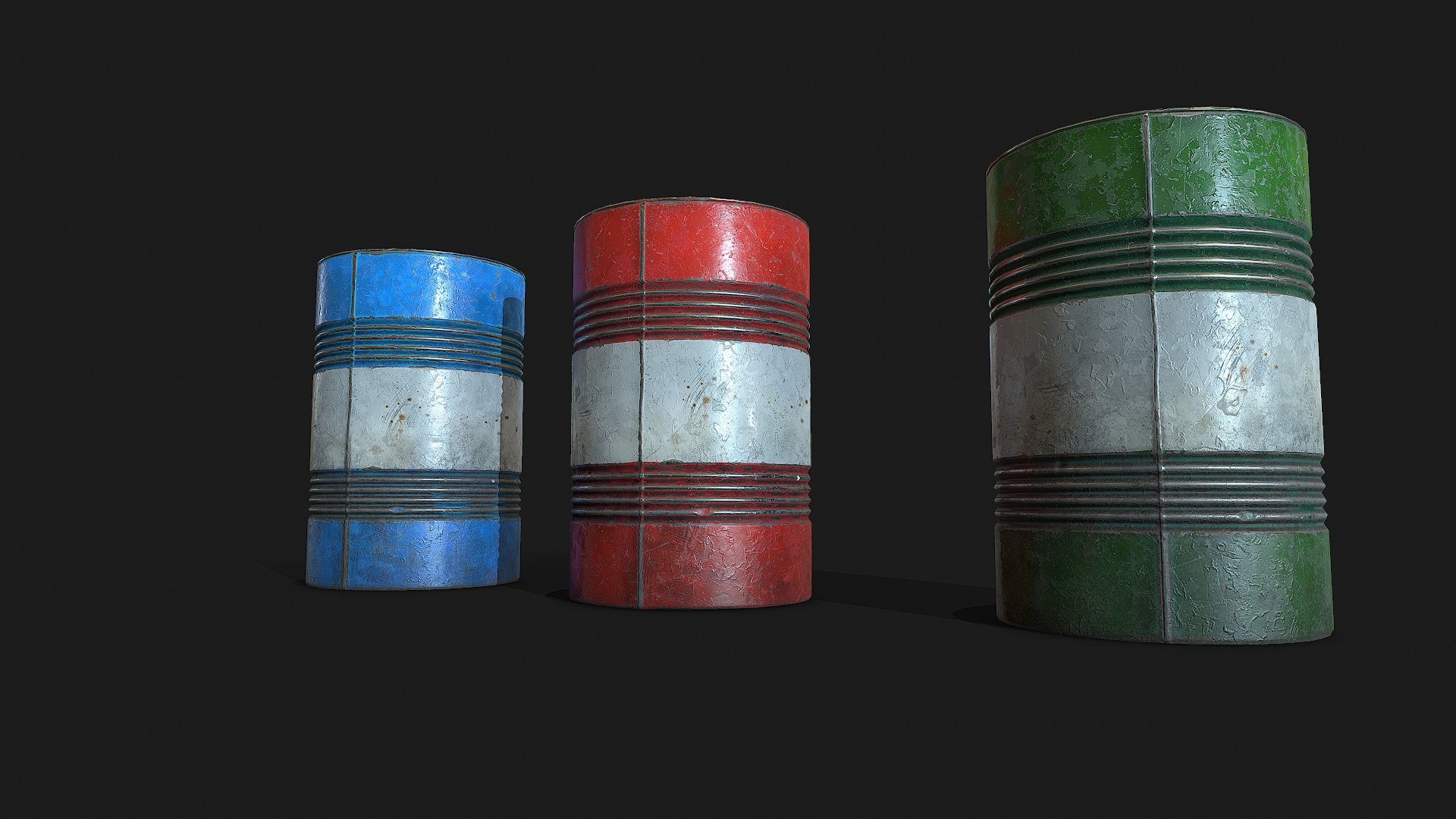 Fuel Barrels 3D - TurboSquid 2152282