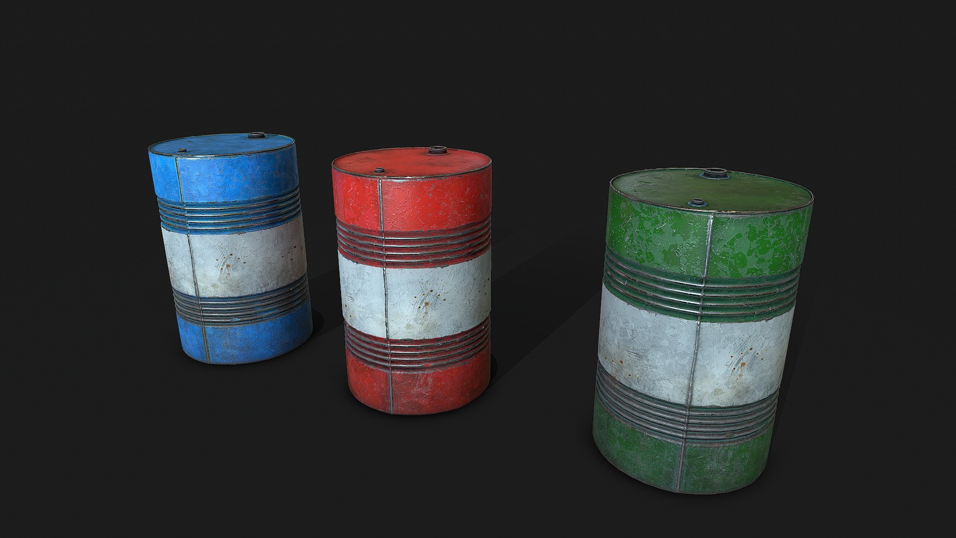 Fuel Barrels 3D - TurboSquid 2152282