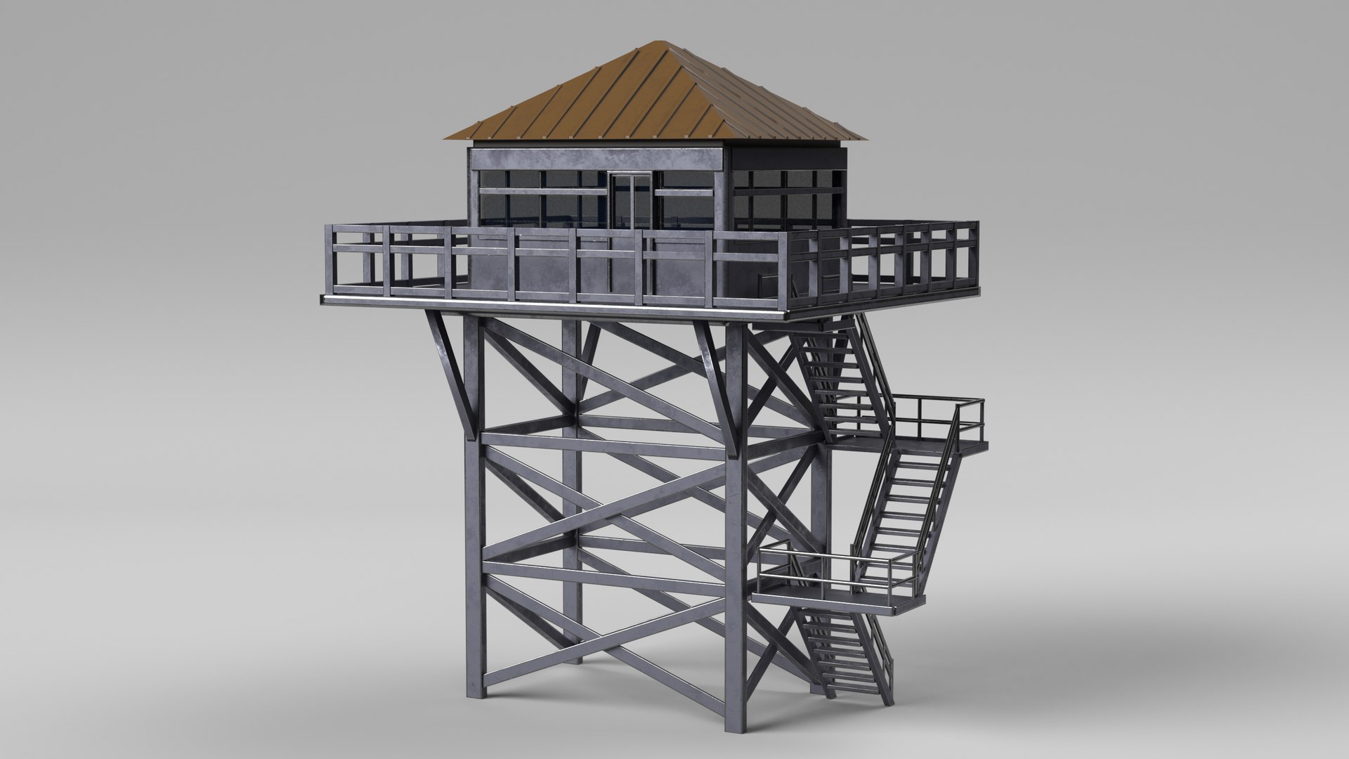 Watch Tower 3D Model - TurboSquid 1617698