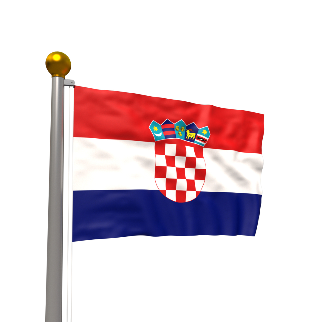 Realistic Waving Flag 3D Model - TurboSquid 1467537