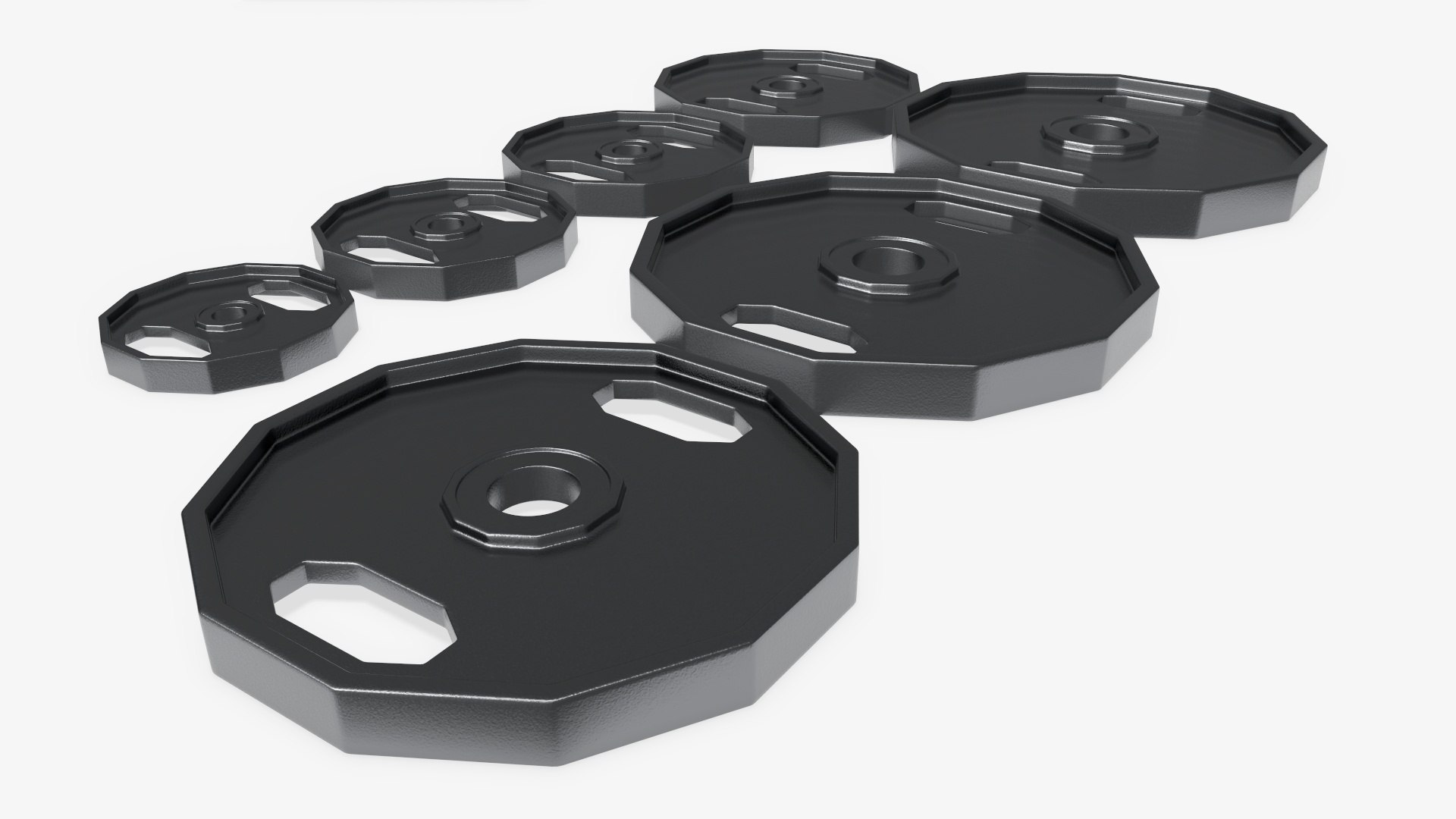 Weight set 3D model - TurboSquid 1666773