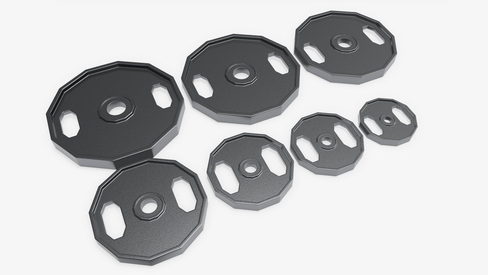 Weight set 3D model - TurboSquid 1666773