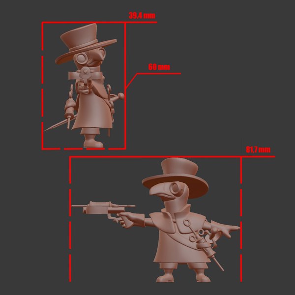 3D printable plague doctor model - TurboSquid 1701731
