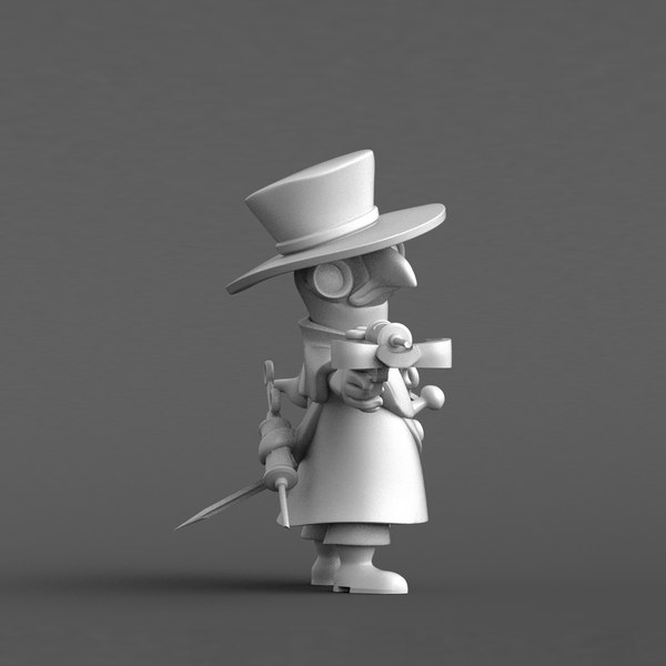 3D printable plague doctor model - TurboSquid 1701731