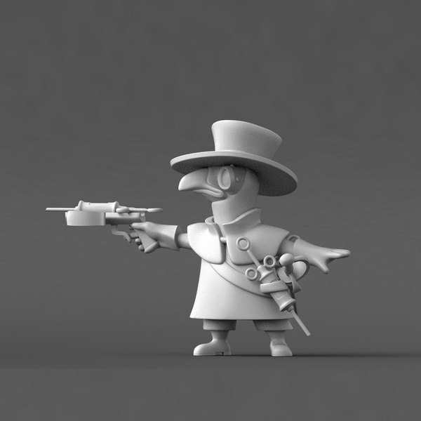 3D printable plague doctor model - TurboSquid 1701731