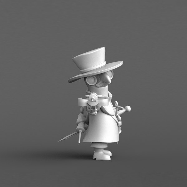 3D printable plague doctor model - TurboSquid 1701731