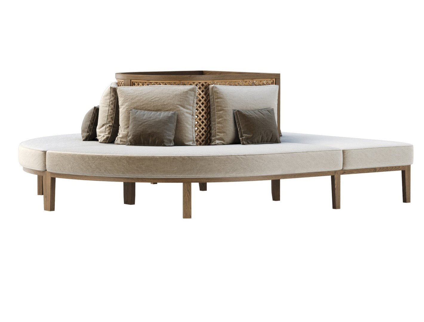 Karen Round Restaurant Sofa LR By Bpoint Model - TurboSquid 2285460