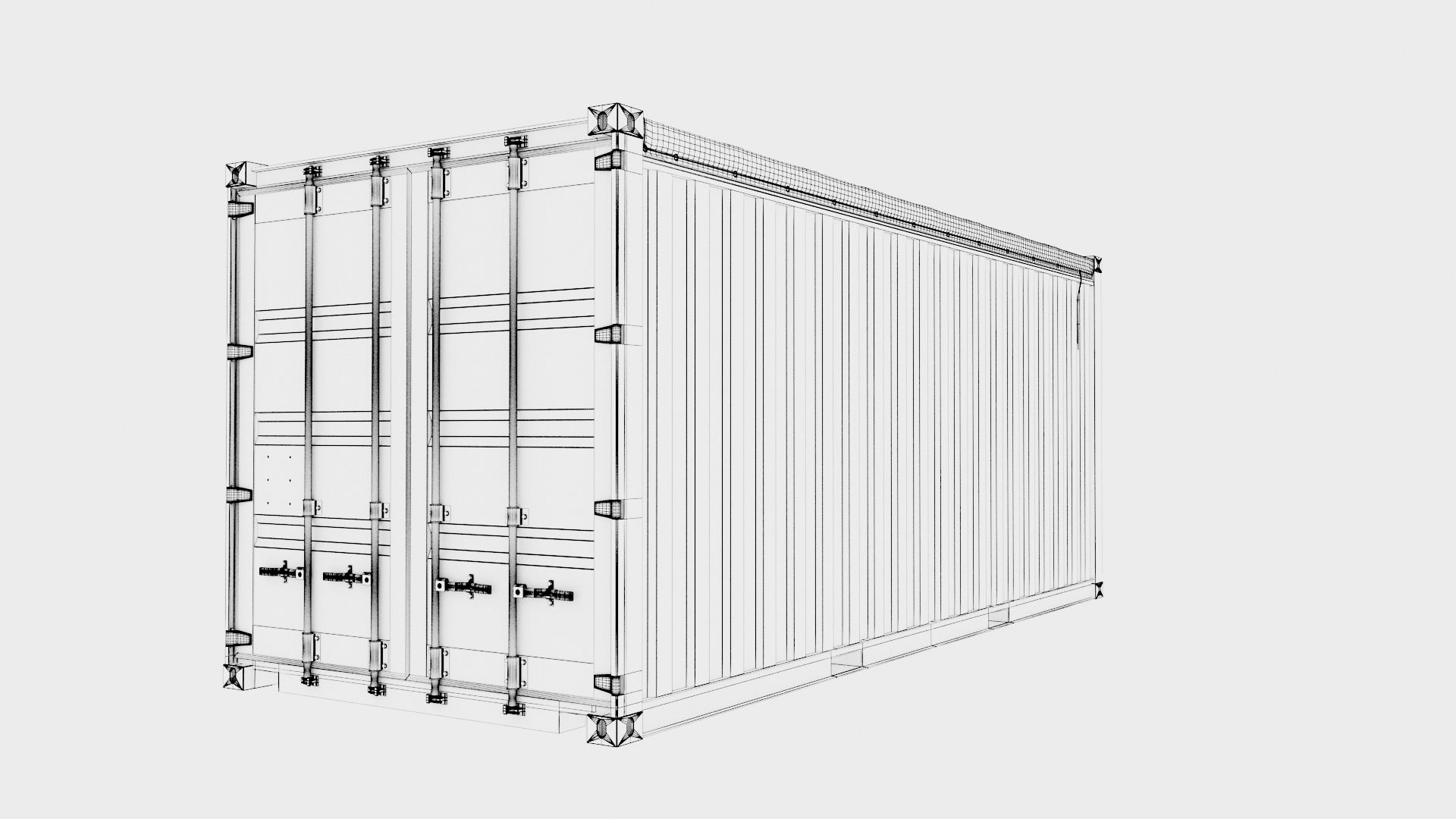 3D Model 20feet Wan Hai Open Top Shipping Container - TurboSquid 2210901