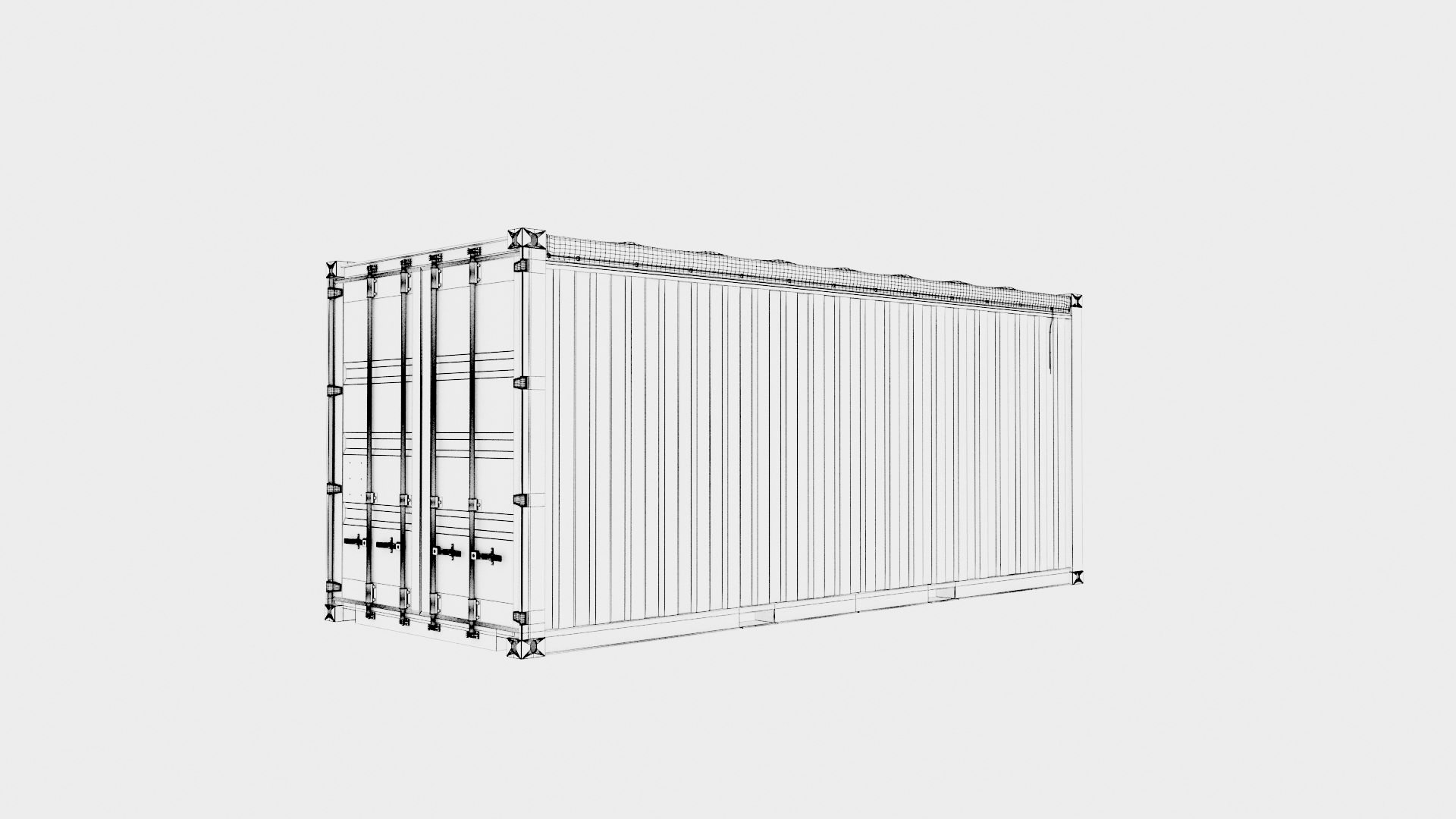 3D Model 20feet Wan Hai Open Top Shipping Container - TurboSquid 2210901