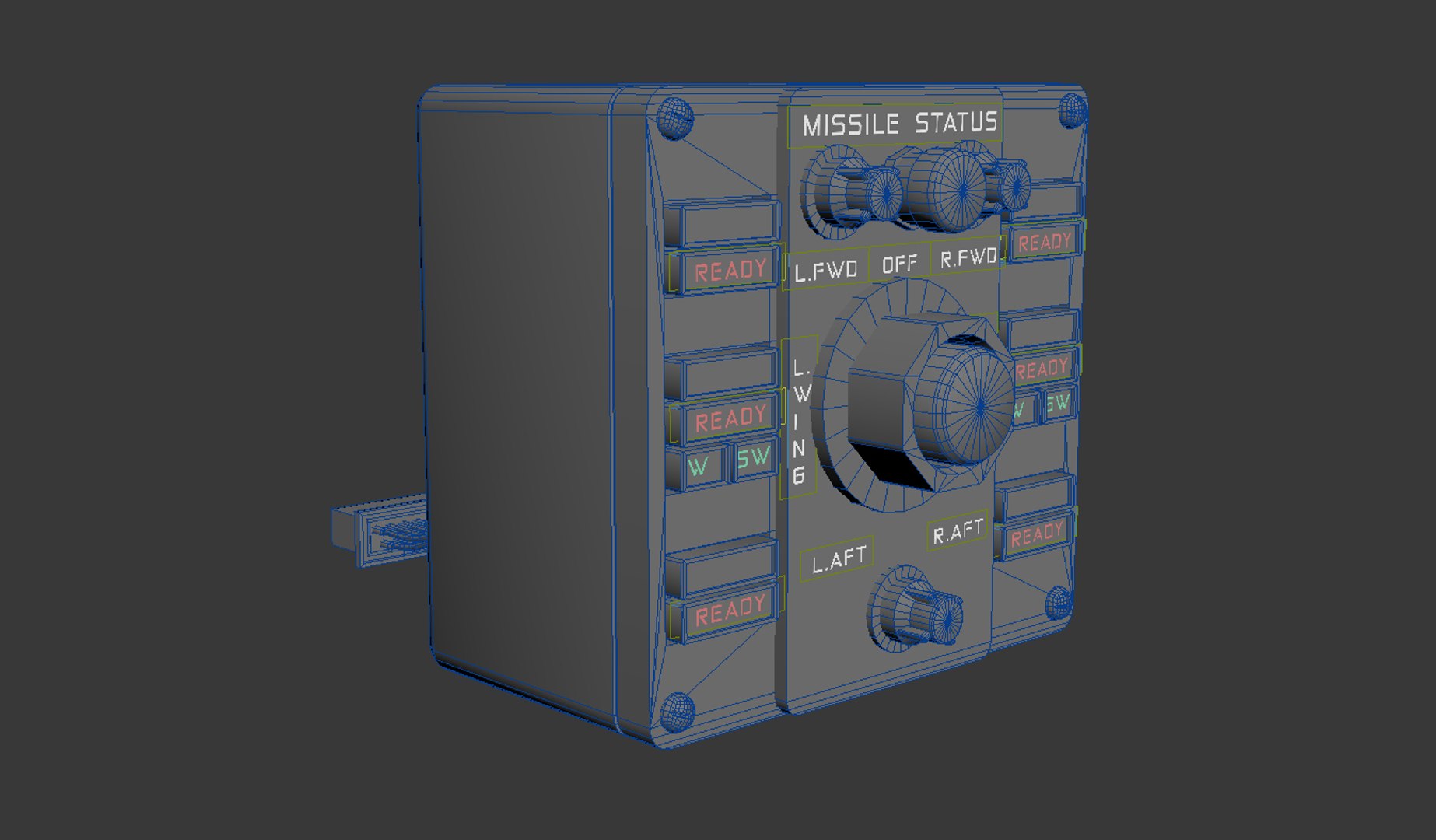 Army Missile Control Panel 3D Model - TurboSquid 1334211