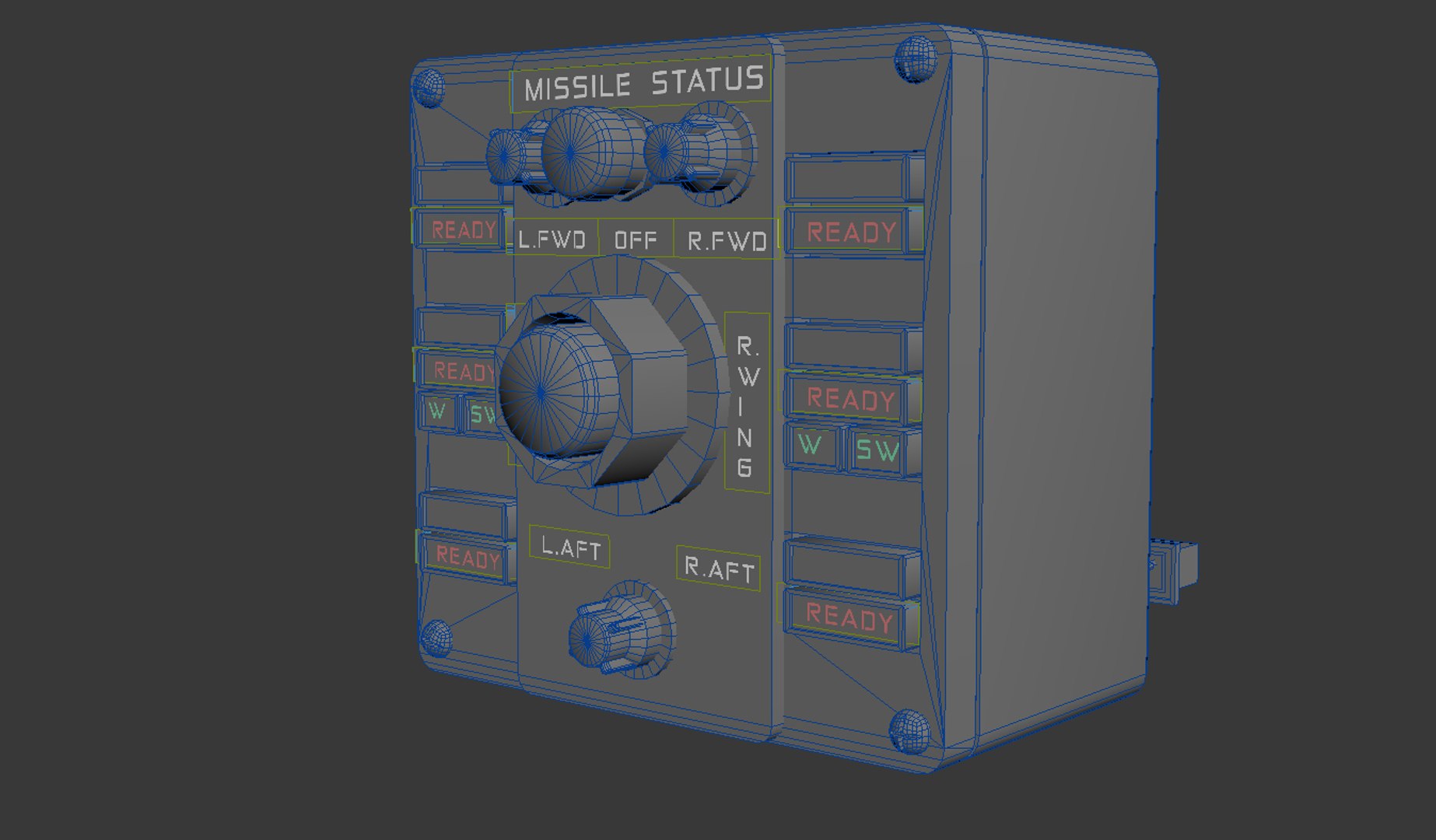 Army Missile Control Panel 3D Model - TurboSquid 1334211
