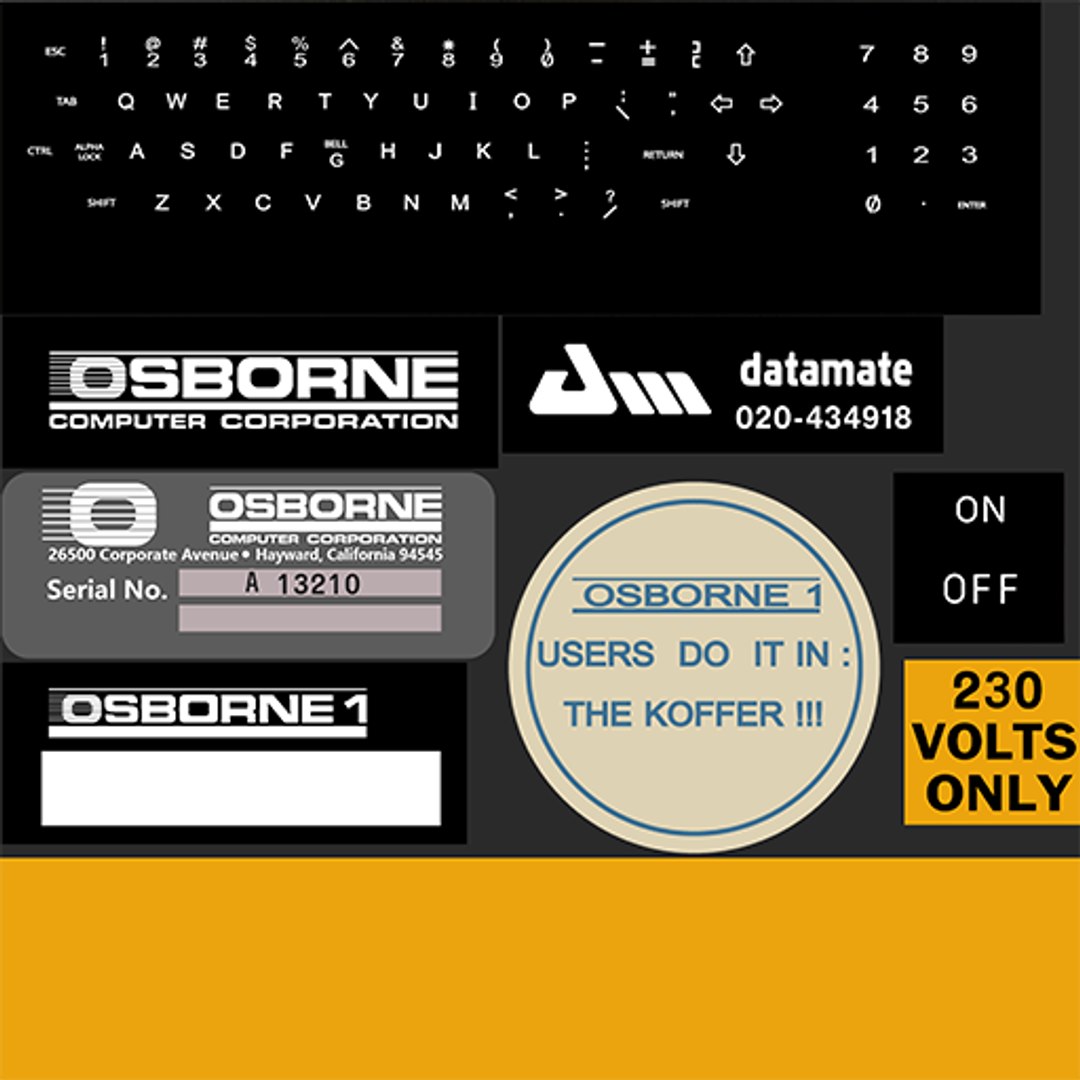 Personal Computer Osborne 1 Model - TurboSquid 1421499