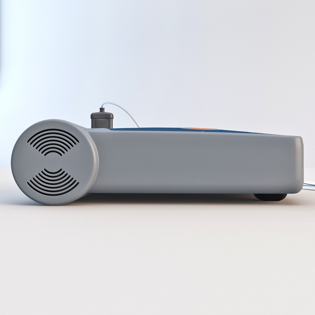 3d Portable Defibrillator Model