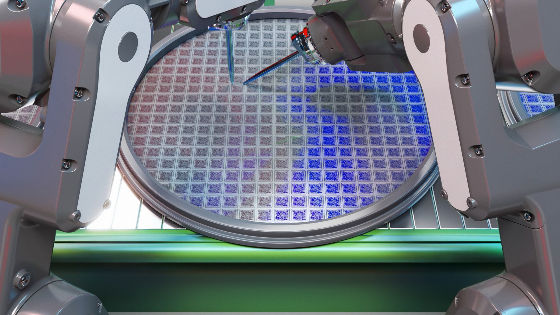 Industrial Robot Semiconductor Manufacturing Animation 3D Model ...