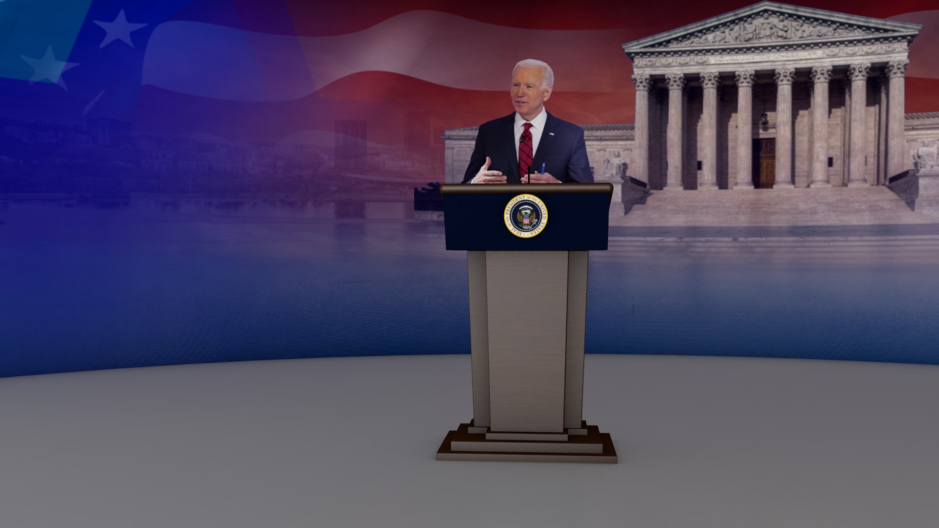 Presidential Desk Joe Biden 3D Model - TurboSquid 1816673