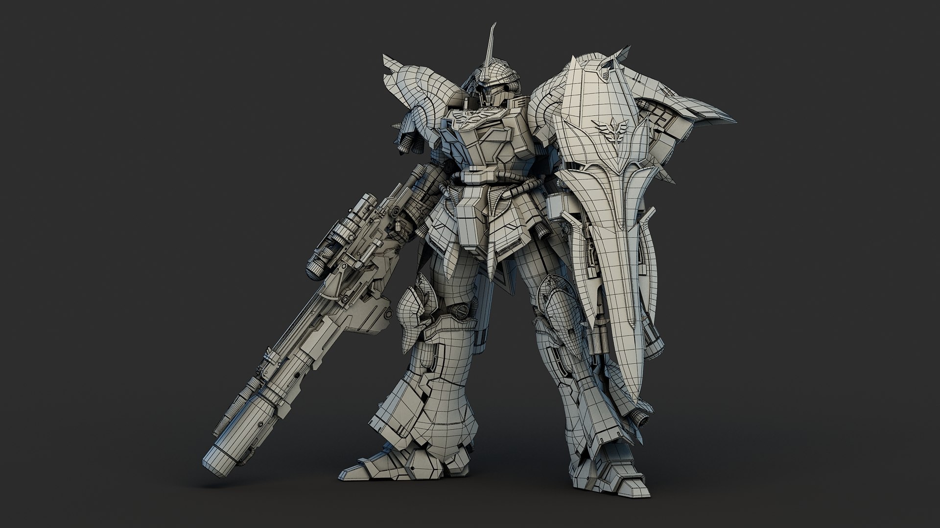 3D Model Sci-Fi Mobile Suit Robot Sinanju - TurboSquid 2064099