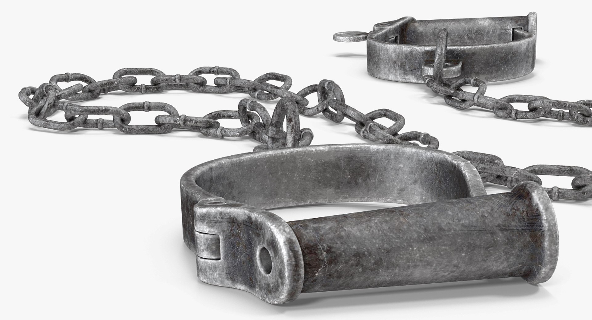 3d Model Old Leg Shackles