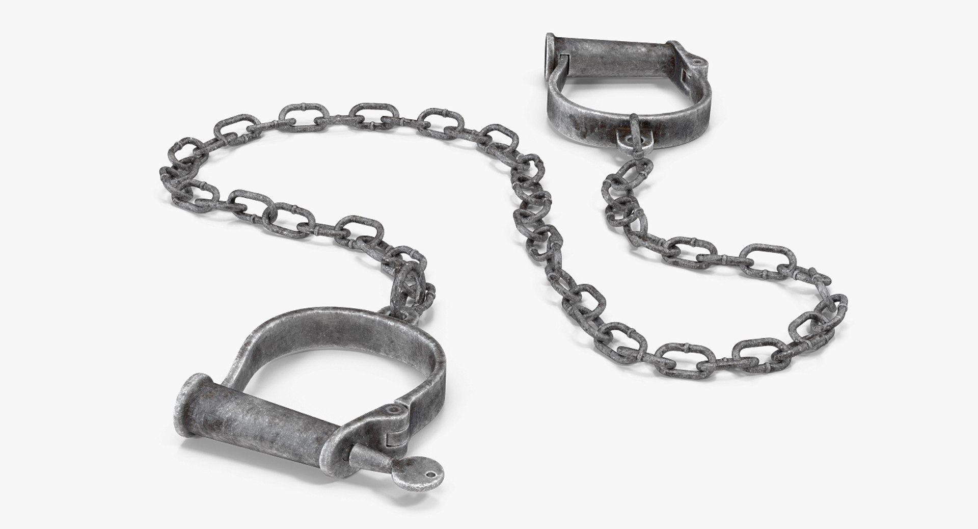 3d Model Old Leg Shackles