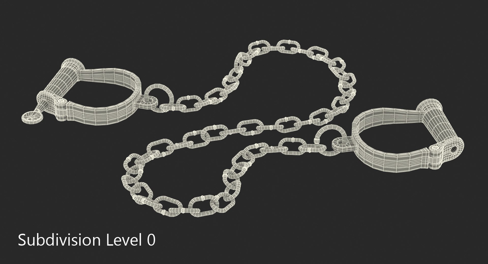 3d Model Old Leg Shackles