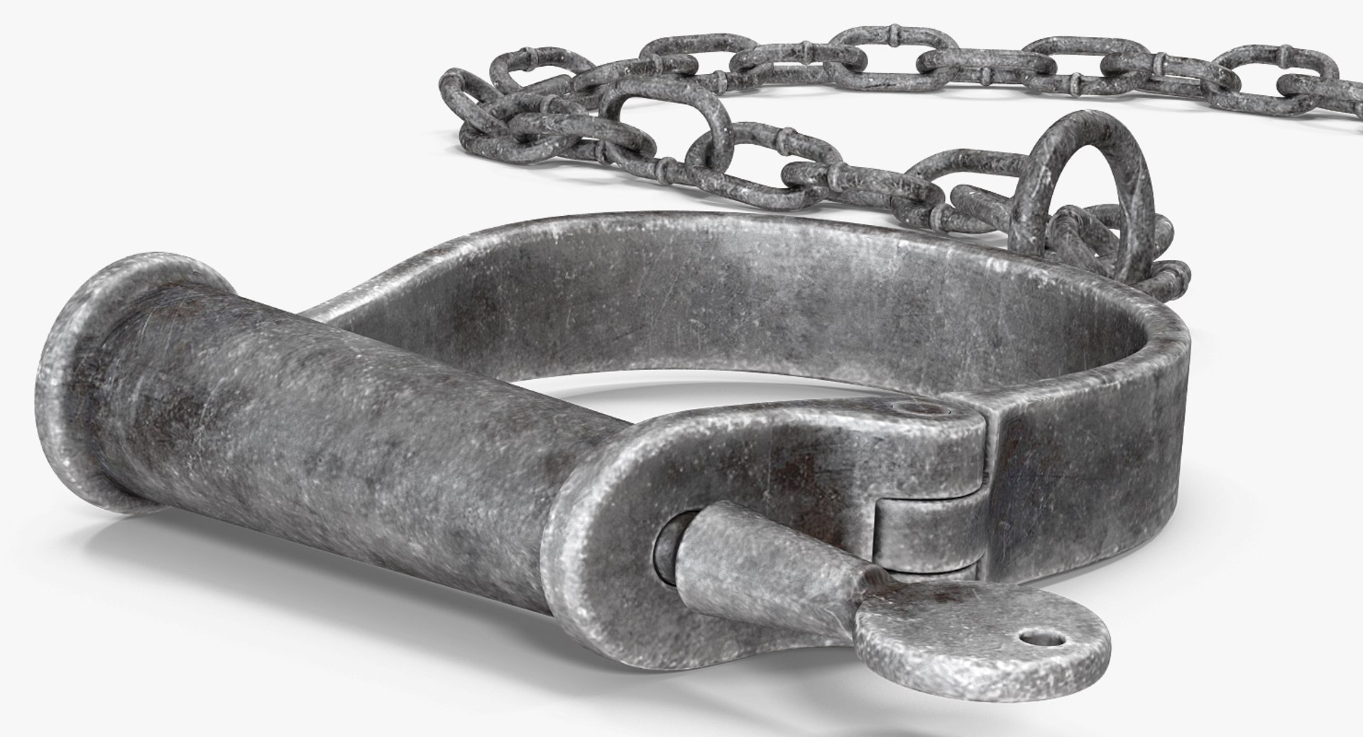 3d Model Old Leg Shackles
