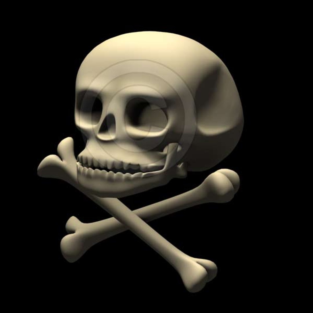3d cartoon skull model