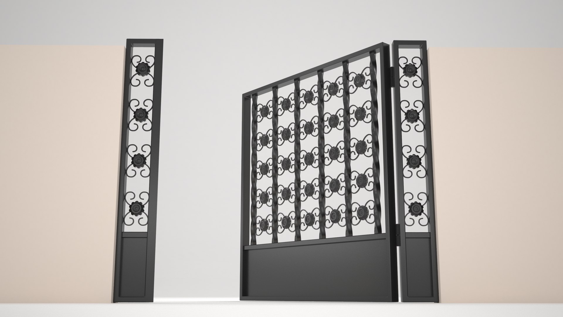 3D Ferforje Door Forje - TurboSquid 1694782