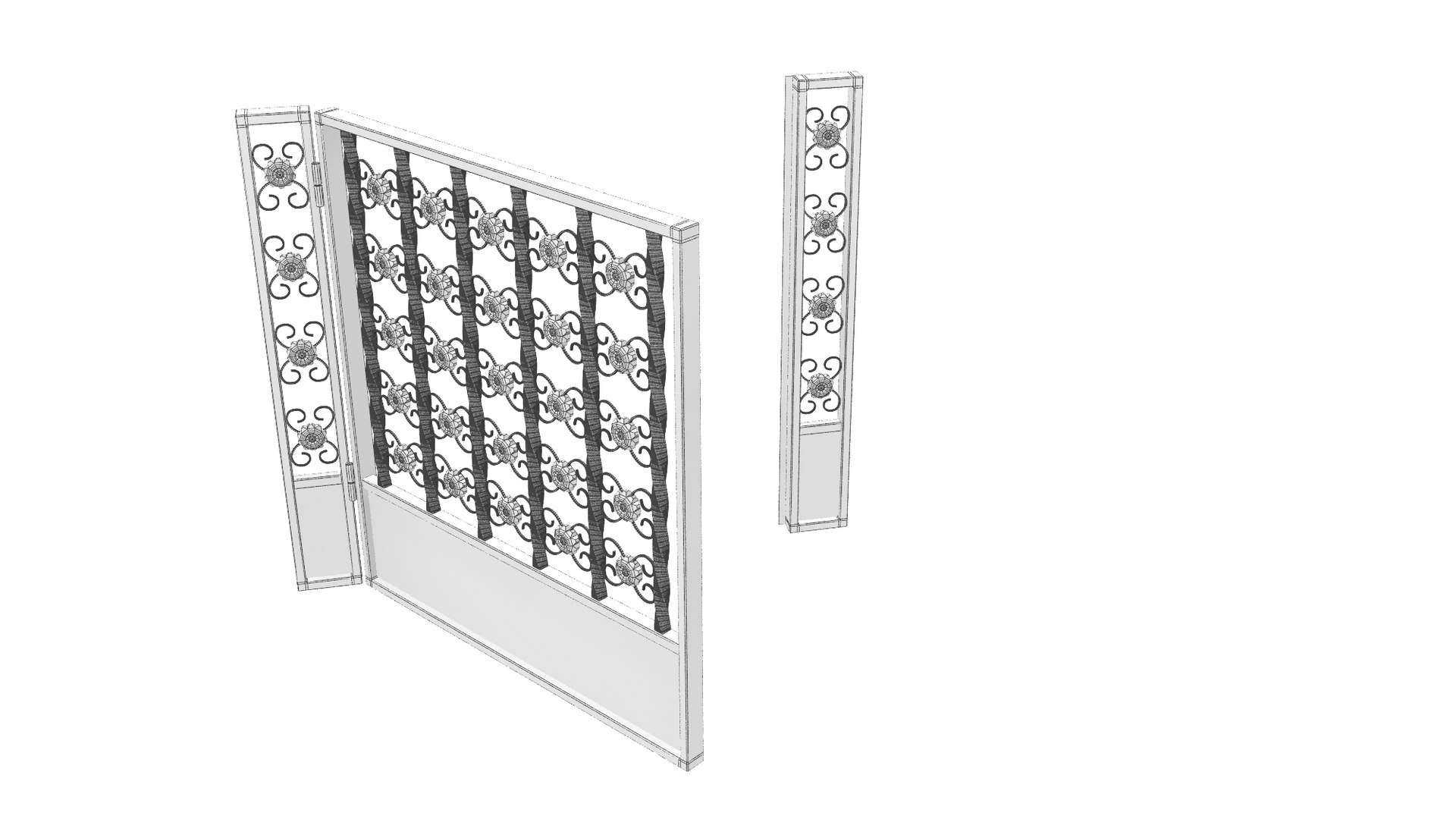 3D Ferforje Door Forje - TurboSquid 1694782