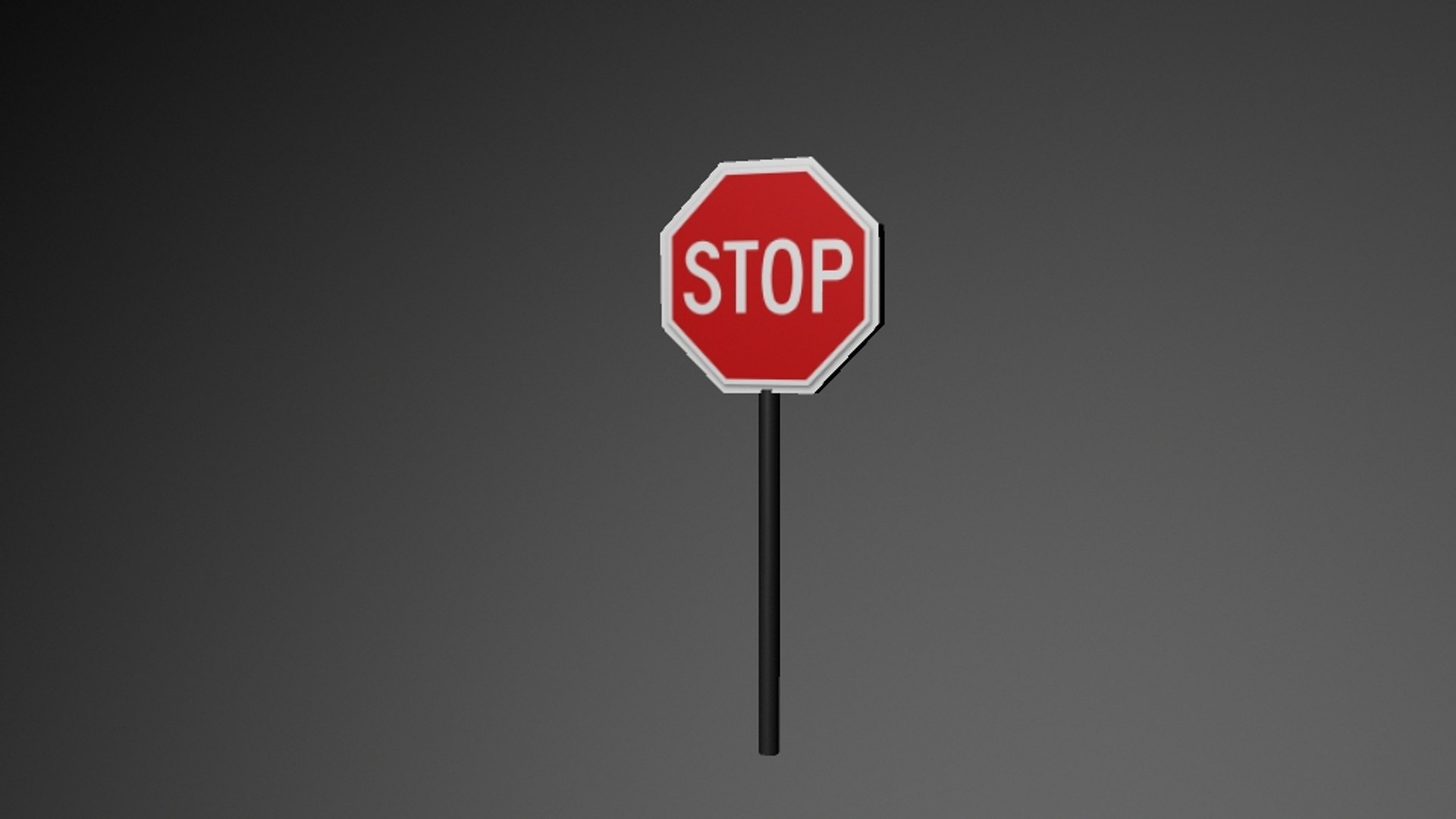 Just Stop Sign 3D Model - TurboSquid 1299084