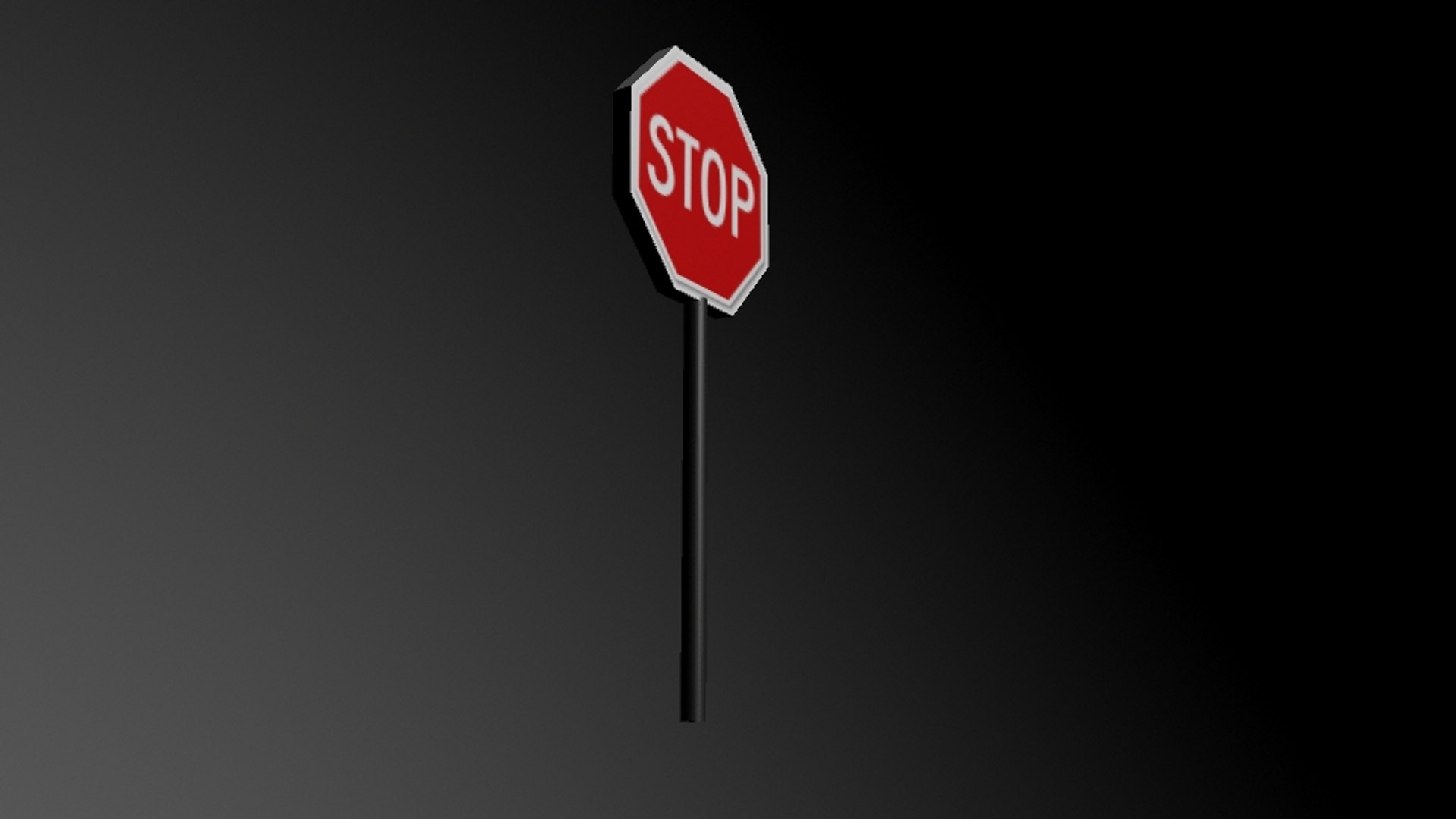 Just Stop Sign 3D Model - TurboSquid 1299084