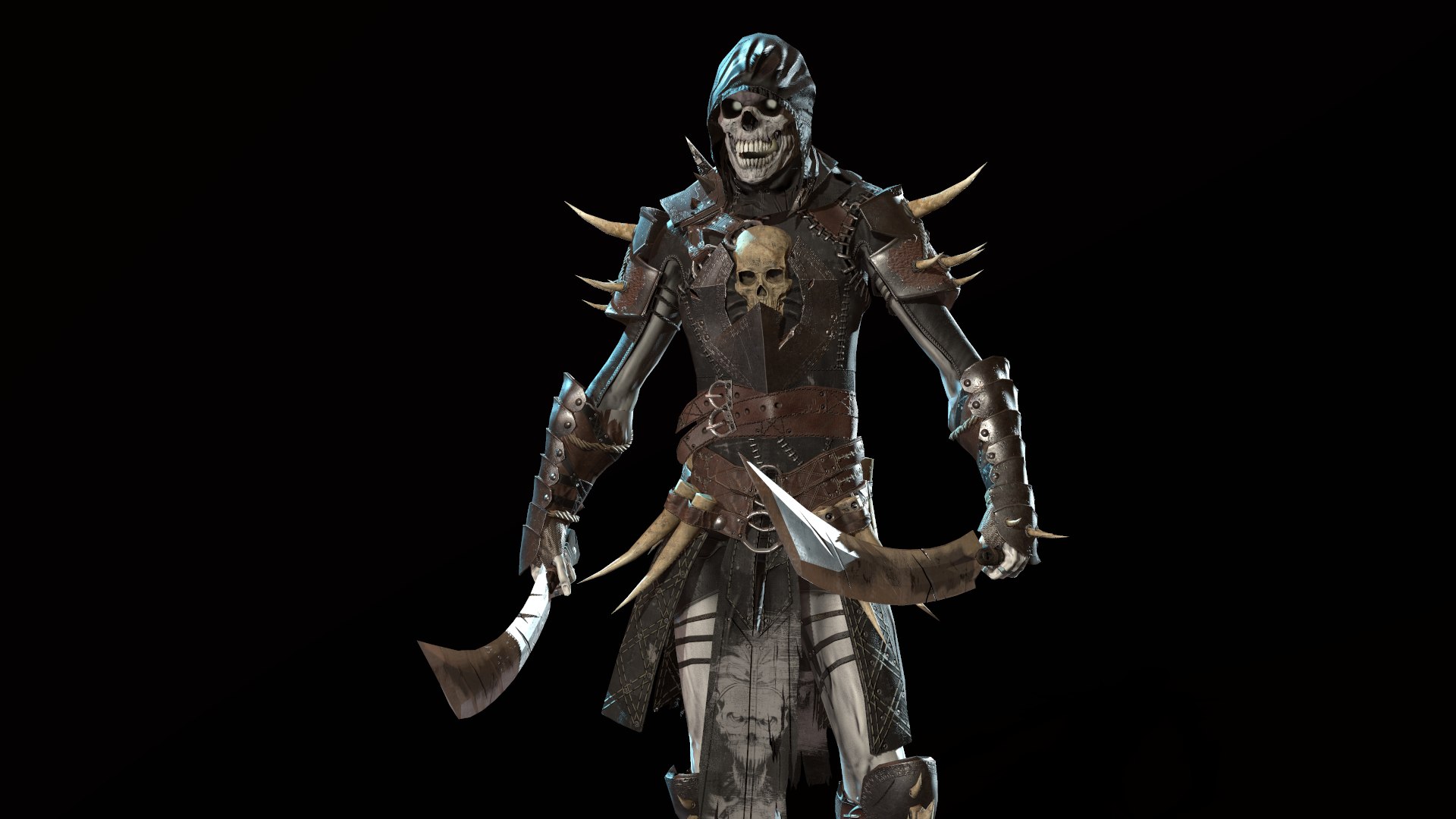 3D Character Skeleton Warrior Model - TurboSquid 1588967