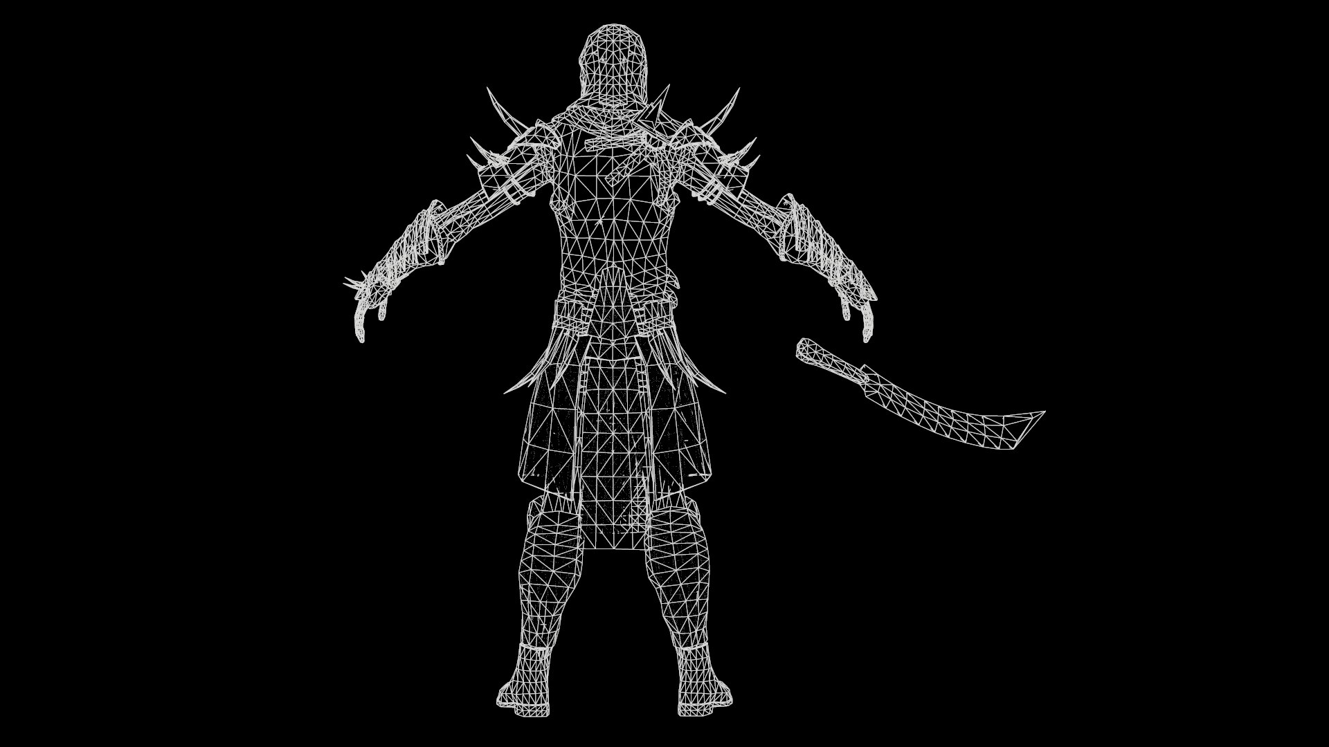 3D Character Skeleton Warrior Model - TurboSquid 1588967