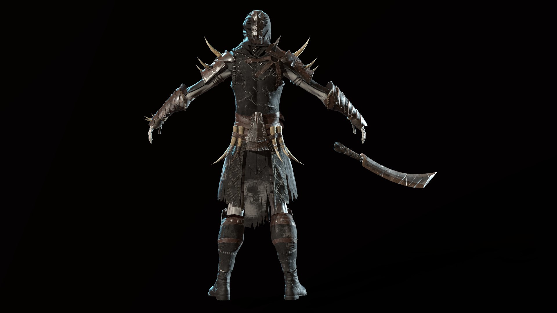 3D Character Skeleton Warrior Model - TurboSquid 1588967