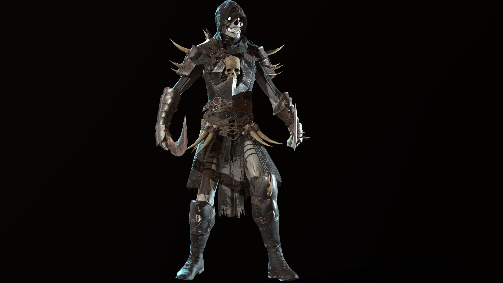 3D Character Skeleton Warrior Model - TurboSquid 1588967