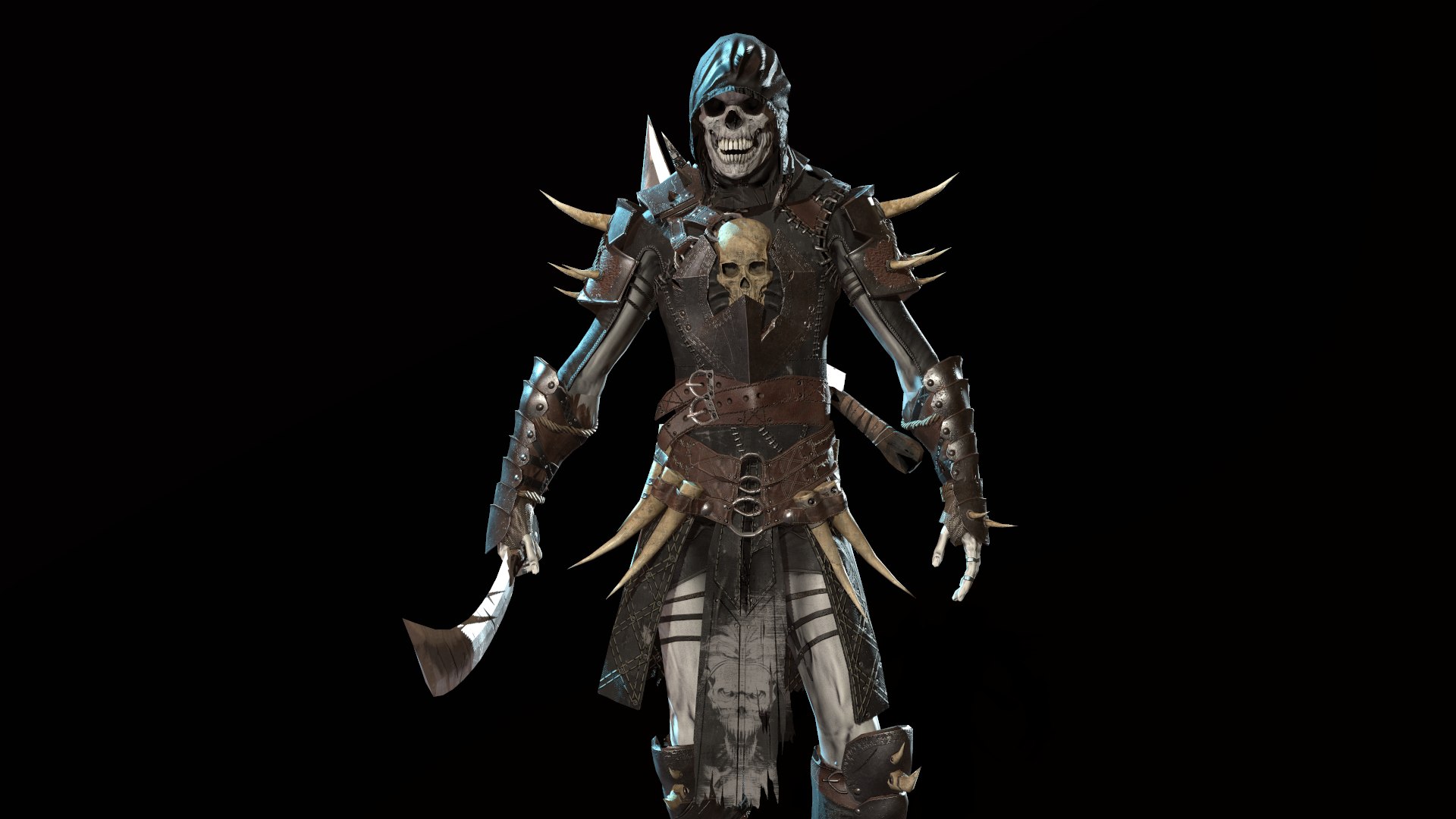 3D Character Skeleton Warrior Model - TurboSquid 1588967