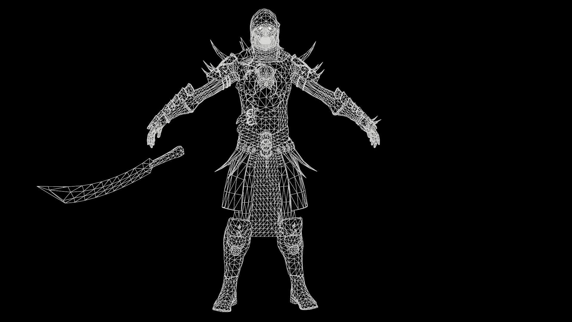 3D Character Skeleton Warrior Model - TurboSquid 1588967