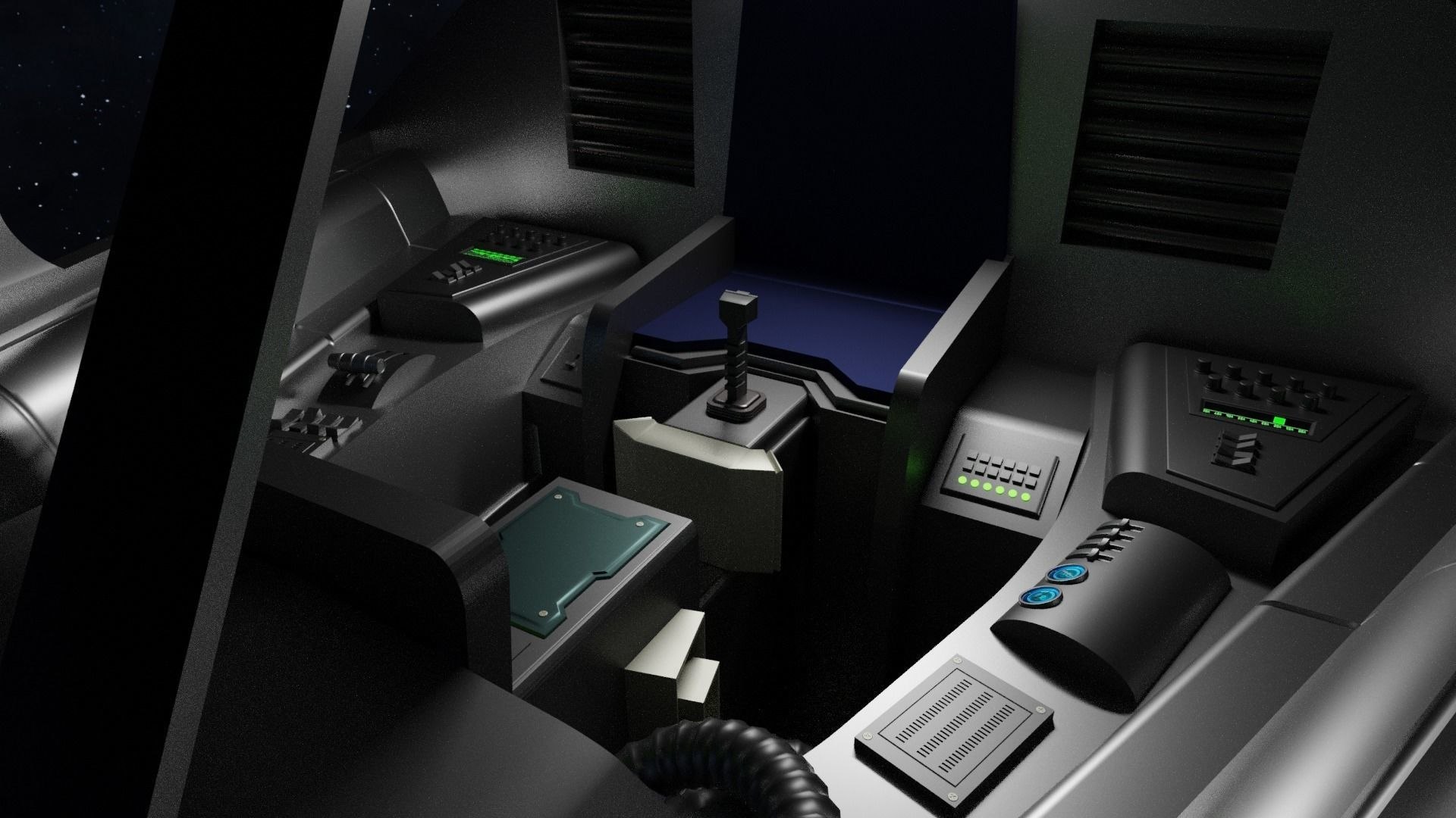 Spaceship Cockpit 3D Model - TurboSquid 2133050