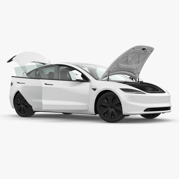 modelo 3d Tesla Model 3 2024 Luces blancas montadas - TurboSquid 2256914