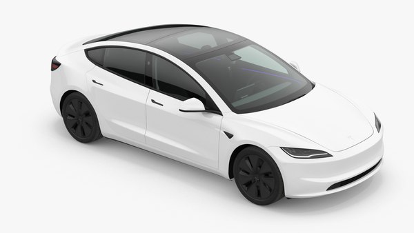 modelo 3d Tesla Model 3 2024 Luces blancas montadas - TurboSquid 2256914