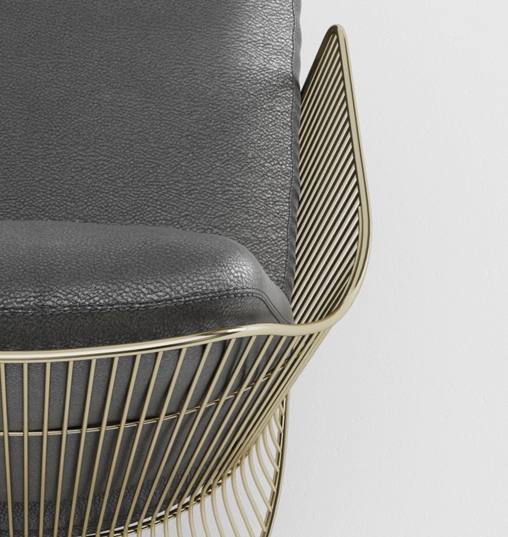 Minotti Colette Armchair Coffee Table Model - TurboSquid 1581530