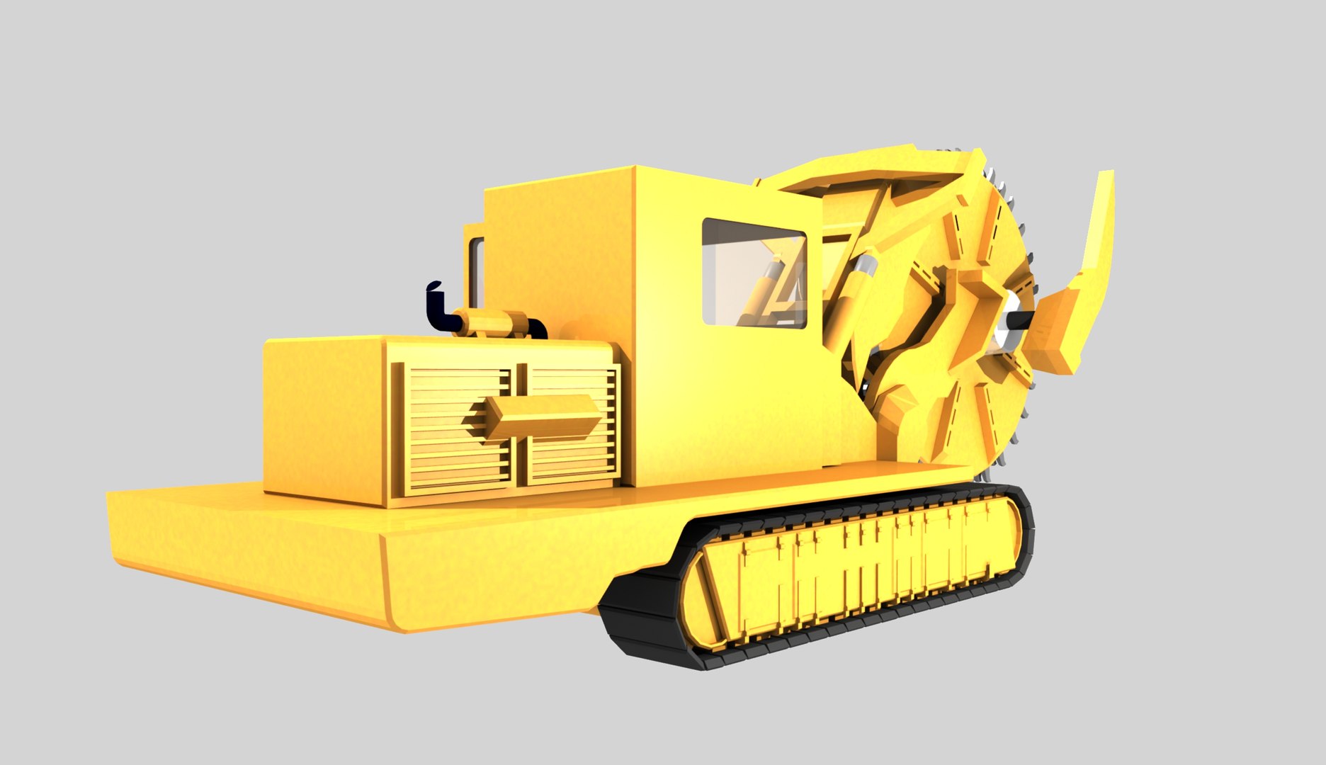 3d Model Rock Cutting Saw
