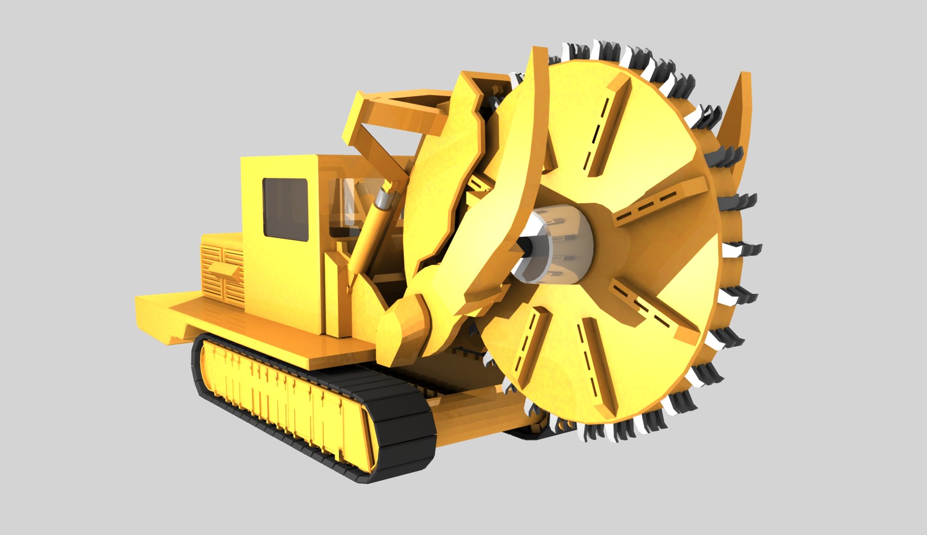 3d Model Rock Cutting Saw