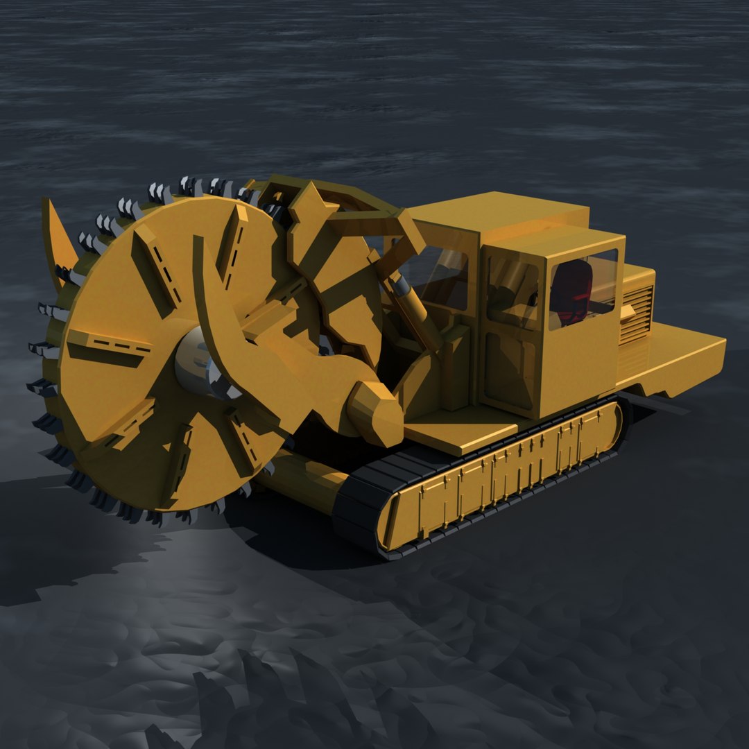 3d Model Rock Cutting Saw