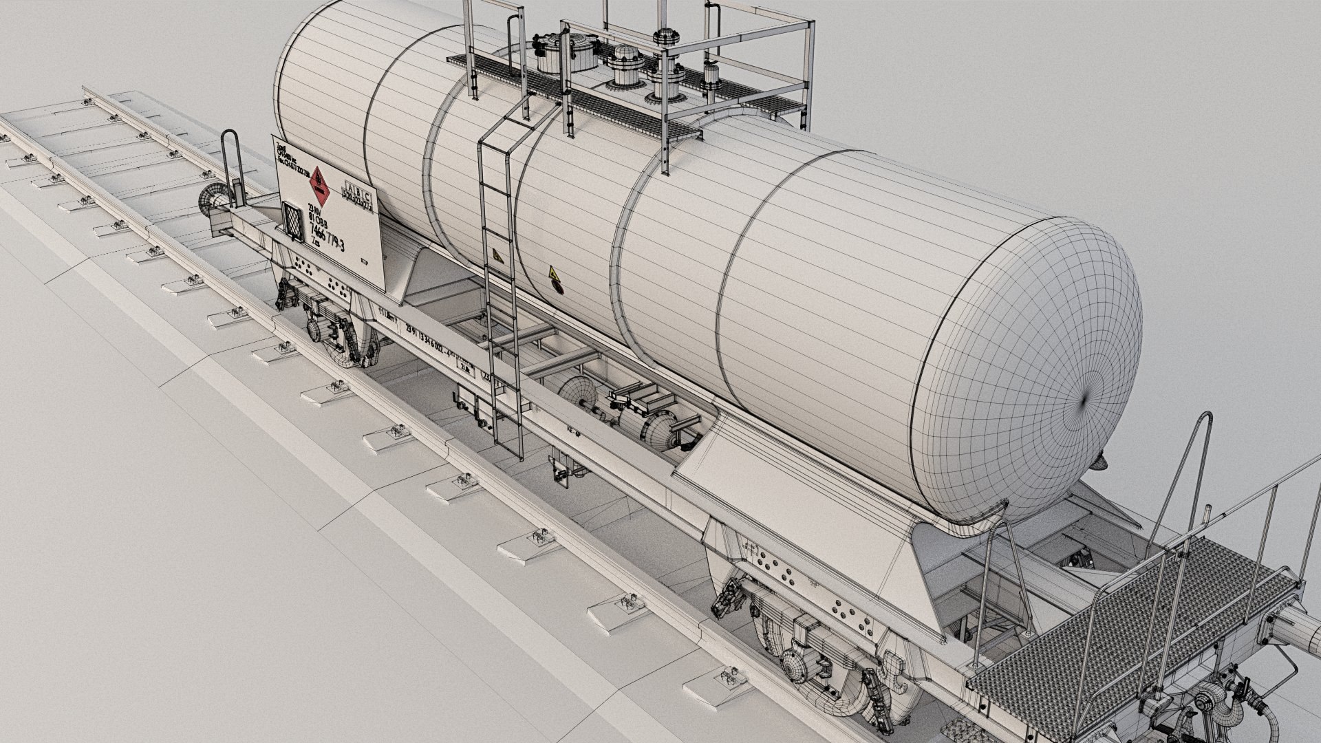 3D model train tank tanker - TurboSquid 1524268