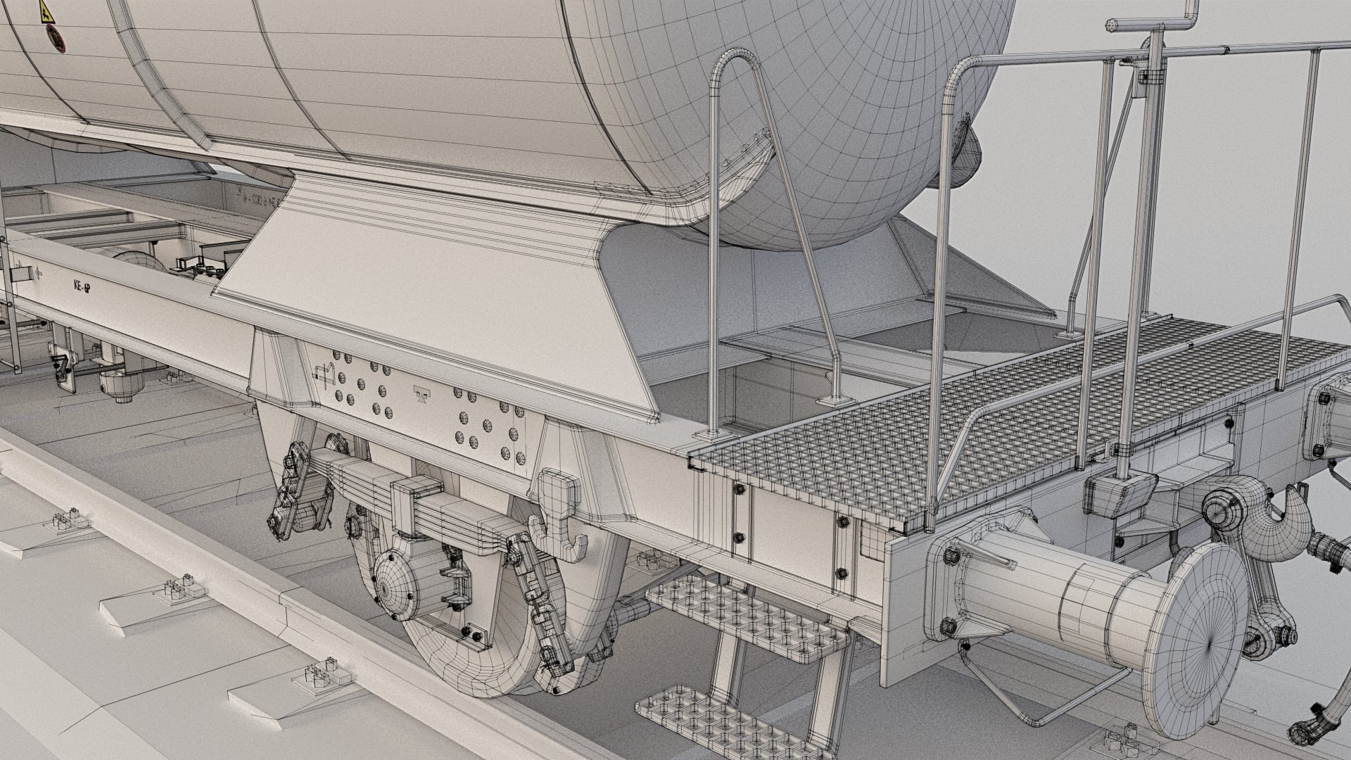 3D model train tank tanker - TurboSquid 1524268
